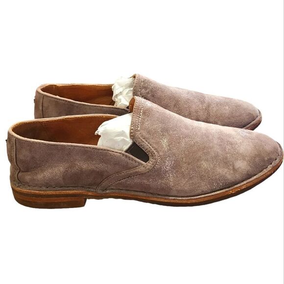 Trask | Shoes | Trask Ali Graytan Metallicsuede Slip On Loafers Sz 9 ...